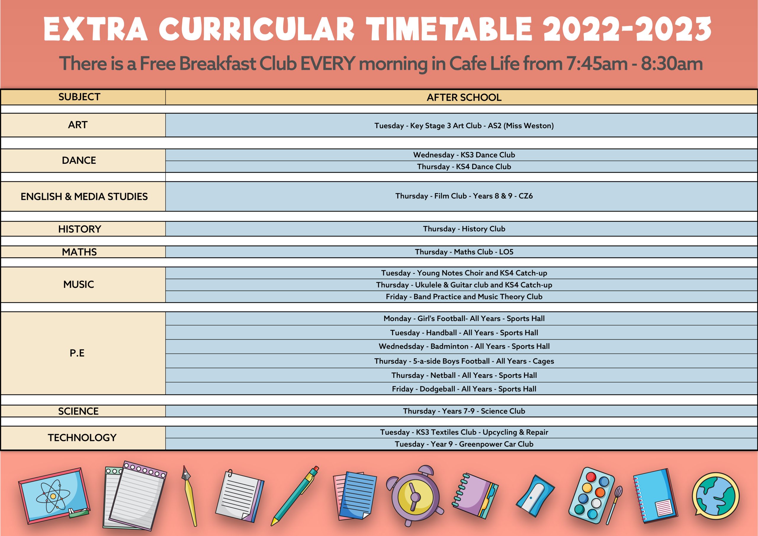 Extra-curricular – Haywood Academy